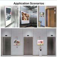 China 18.5 Inch LCD Digital Signage Vertical Elevator Advertising Display Wall Mounted Vertical Single Screen 1920x1080 for sale