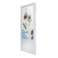 China 23.6 Inch Elevator Advertising Display Wall Mounted Vertical Elevator Ultra Thin Wifi Android Touch Player for sale