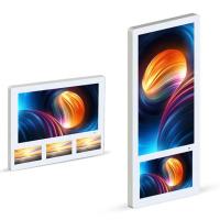 China 23.6 Inch Elevator Advertising Display Wall Mounted Vertical Elevator Ultra Thin Wifi Android Touch Player for sale