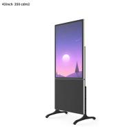 China Win7/Win8/Win10 LCD Advertising Kiosk With Wheels 43 Inch Removable Portable Mobile 128G/256G/521G for sale