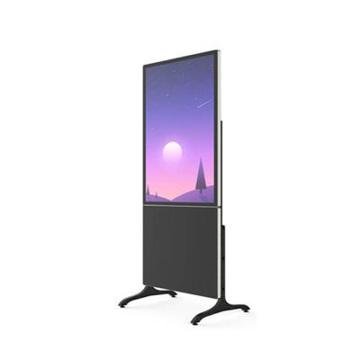 China Win7/Win8/Win10 LCD Advertising Kiosk With Wheels 43 Inch Removable Portable Mobile 128G/256G/521G for sale