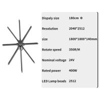 China 180cm 3D Hologram Fan Display 4 Blades Naked Eye 2K 3D Display Fan Wifi App Control for sale