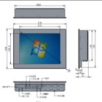 China 10.4 Inch IP65 Open Frame Touch Monitor Waterproof LCD Display J1900 LCD 1920x768 for sale