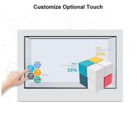 China 15.6 Inch Clear Square Display Box 400 Nits 3D Display LCD Touch Screen Digital Signage For Advertising Display for sale