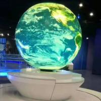 China P3 LED Display Screen Round Sphere LED Display Indoor 1M For Commercial Exhibition for sale