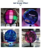 China P3 LED Display Screen Round Sphere LED Display Indoor 1M For Commercial Exhibition for sale