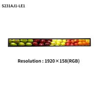China 23 Inch LCD Panel Module Ultra Wide Thin Panel S23AJ1-LE1 1920x158 500nits LVDS TFT Bar LCD for sale