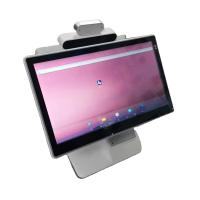 China Attendance Machine LCD Digital Signage 13.3 Inch Time Attendance Dual Screen Pos System Android Face Recognition for sale