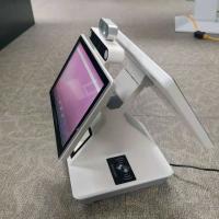 China Attendance Machine LCD Digital Signage 13.3 Inch Time Attendance Dual Screen Pos System Android Face Recognition for sale