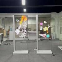 China 55 Inch OLED Digital Signage Floor Standing Multi Touch Display Double Side for sale