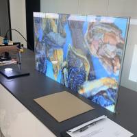 China 49 Inch OLED Digital Signage 1920x1080 Transparent Video Display Double Side for sale
