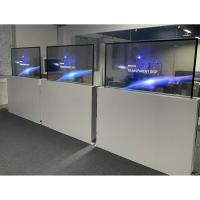 China Lifting Transparent OLED Digital Signage Android Windows Transparent Touch Screen Panel 55 Inch for sale