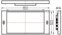 China 23.8 Inch IPTV Media HD LCD Screen Series Train Subway Passenger Information System for sale