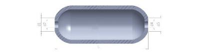 China sK Type Gas Storage Tank High Pressure 10L Capacity Industrial Grade for sale