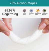 China 75% Non Woven Alcohol Wet Wipes For Skin Antiseptic Cleaning for sale
