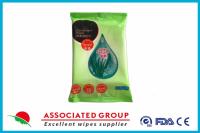 China Individually Wrapped Aloe Vera Extract Disinfectant Wet Wipes for sale