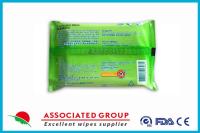 China Individually Wrapped Aloe Vera Extract Disinfectant Wet Wipes for sale