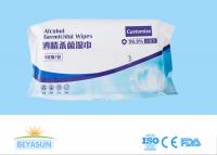 China 75% Alcohol Wet Wipes , Disposable Antiseptic Wipes For Adult for sale