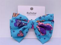 China Children's Hair Accessories 5cm Size - Flower Bow Butterfly Unicorn Designs with Clip Headband Elastic Band Fastening for sale