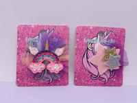 China Richstar Children's Hair Accessories - Unicorn Star Alligator Clips 100pcs MOQ with Multiple Designs for sale