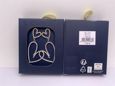 China Durable Alloy Heart Drop Earrings - Handmade Women's Fashion Jewelry in Small, Medium, Large Sizes with Multiple Fastening Options for sale