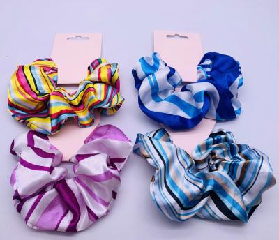 China RICHSTAR Silk Fabric Hair Scrunchies & Headbands - Multicolor Boho Style with 45-Day Delivery for sale