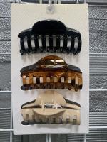 China RICHSTAR Plastic Hair Claw Clips - 1200pcs Minimum Order with 45-Day Delivery | Black & Brown Colors for sale