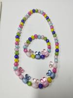 China RICHSTAR Children's Elastic Beaded Jewelry Set - Love Theme Heart Design with Multiple Colors for Ages 3-12 for sale