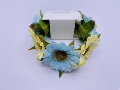 China RICHSTAR Flower Hair Accessory - 1 Piece Multi-Colored Floral Hair Tie for Women and Girls for sale