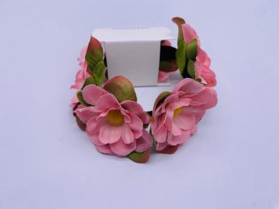 China RICHSTAR Flower Hair Accessory - Adjustable Elastic Hair Tie with Handmade Floral Design for All Seasons for sale