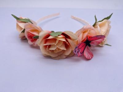 China RICHSTAR Floral Fabric Headband - Multi-colored Flower Hair Accessory for Weddings & Parties - 1 Piece for sale