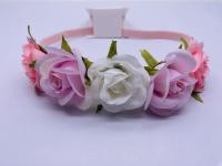 China Multicolor Flower Hair Accessory Ponytail Holder - 1 Piece Lightweight Elastic Hair Tie for Adults & Children for sale