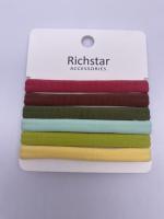 China Richstar Elastic Hair Ties - Multicolor High Flexibility Rubber Bands for Women in Various Sizes for sale