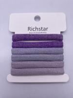 China Richstar Elastic Hair Ties - 10-Pack Rubber Hair Bands with High Durability for All Hair Types for sale