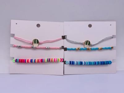 China Boho Beaded Ladies Fashion Bracelets 7-9 Inch Length with Stainless Steel & Zircon Accents - RICHSTAR for sale