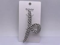 China Geometric Metal Hair Claw Clip - Silver Professional Styling Accessory in Small, Medium, Large Sizes for sale
