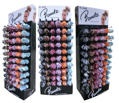 China Custom Hair Accessories Display Stand with Logo Printing - Freestanding Retail Store Fixture in Multiple Colors for sale