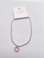 China RICHSTAR Childrens Jewelry Crystal Necklace Earring Set Polished Silver Acrylic Custom Size for sale