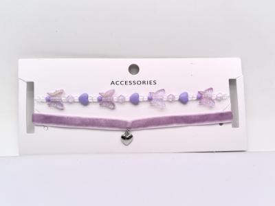 China Customizable Childrens Jewelry Necklace Unisex Silver Acrylic Polished Small Size for sale