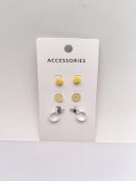 China Childrens Jewelry Silver Acrylic Earrings for Daily Wear Birthday School Activities for sale