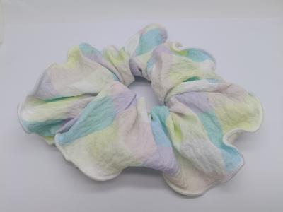 China RICHSTAR Fabric Hair Accessories Scrunchie Pleated Hairband Knot Wide Edge Headband Various Colors for sale