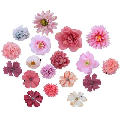 China RICHSTAR Handmade Flower Hair Clips for Women Various Colors Sizes Fashion Floral Accessories for sale