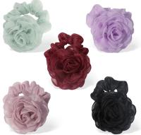 China RICHSTAR Flower Hair Accessory Various Sizes Colors Fashion Floral Scrunchies for Women for sale