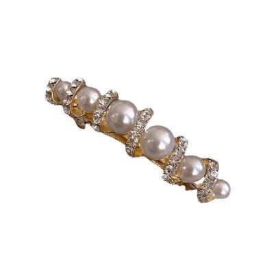 China RICHSTAR Matte Finish Golden Metal Hair Clips Bulk Custom Sizes for Daily Use for sale