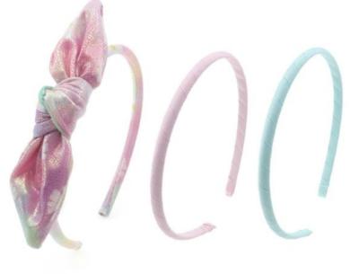 China Childrens Hair Accessories Set 300 Pcs Bulk Girls Hair Clips Headbands Elastic Bands Various Colors Designs for sale