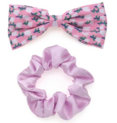 China Children Hair Clips Scrunchies Bowknot Custom Colors 300 Pcs MOQ for sale