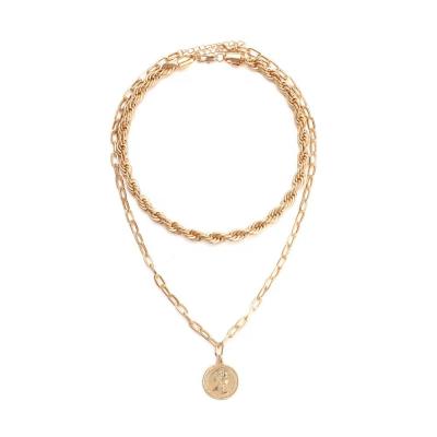 China Ladies Fancy Necklace with Multiple Length Options and 4 Plating Choices - Golden, Silver, Rhodium, Rose Gold for sale