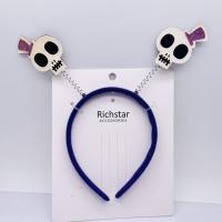 China Custom Color Halloween Skeleton Hairband for Adults, 1 Size Adjustable Skeleton Headband for sale