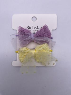 China Richstar Childrens Hair Accessories 300 Pieces MOQ Bowknot Hair Ties for Kids for sale