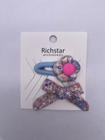 China Richstar Childrens Hair Accessories Girls Flower Bow Clips 300pcs MOQ for sale